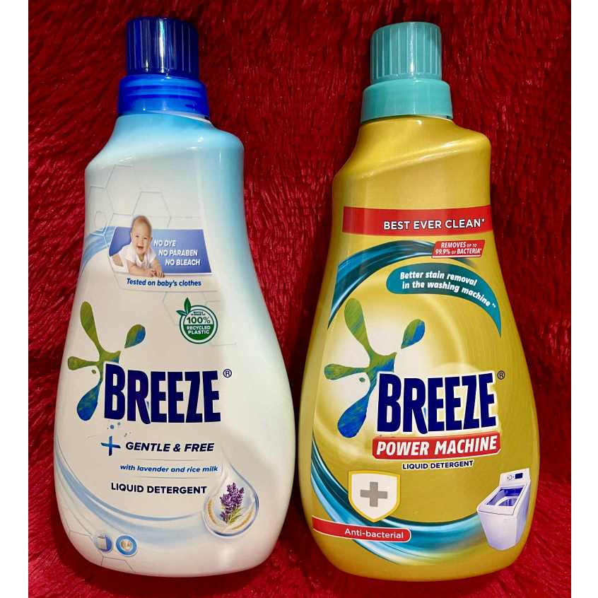 Breeze Liquid Detergent Power Machine 980G Bottle | Shopee Philippines