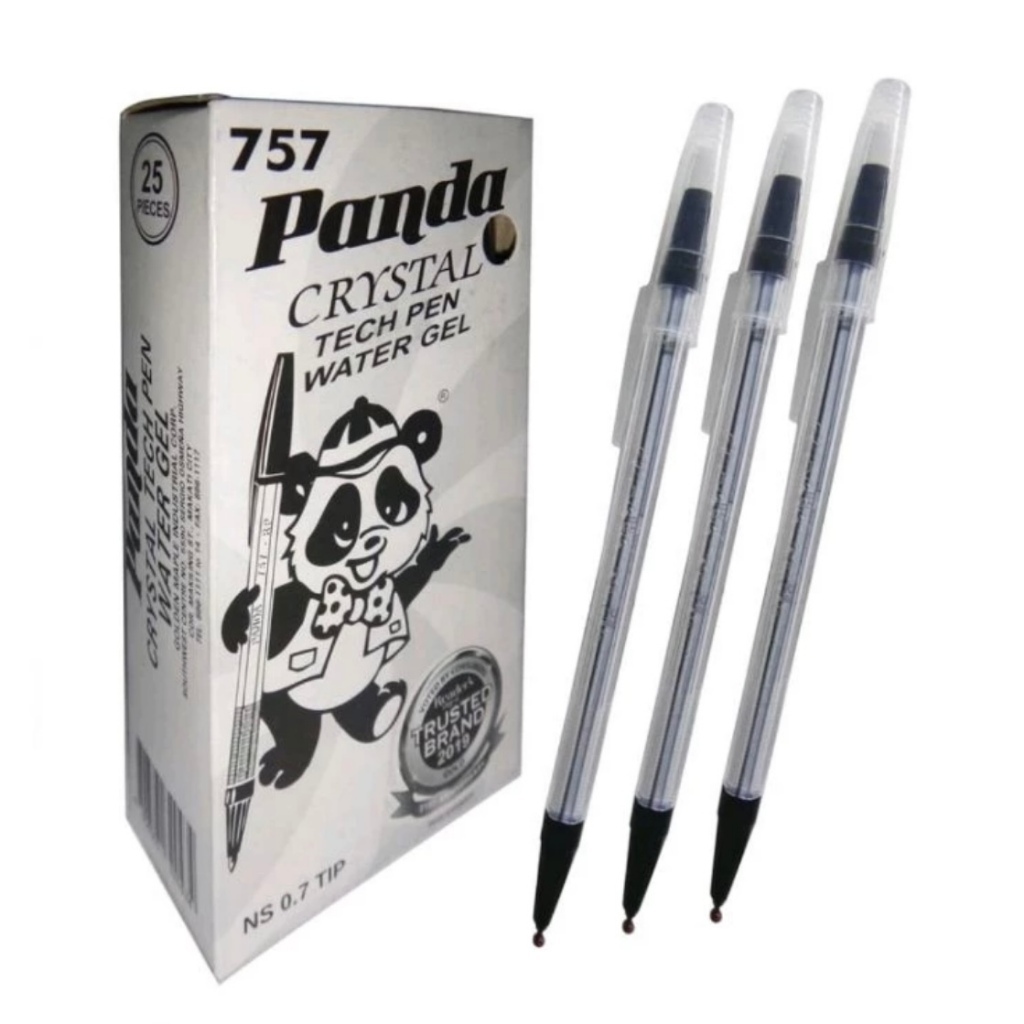 25pcs ball pen Panda Black gel pen 0.7mm ballpoint pen student ...