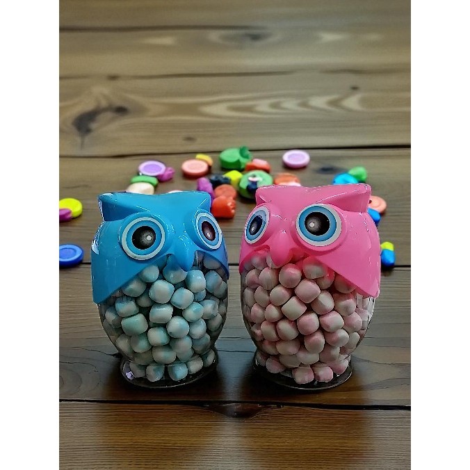 [ Buy 1 Take 1 ] Crispy Marshmallow Owl Jar 200pcs - Colorful Candy ...