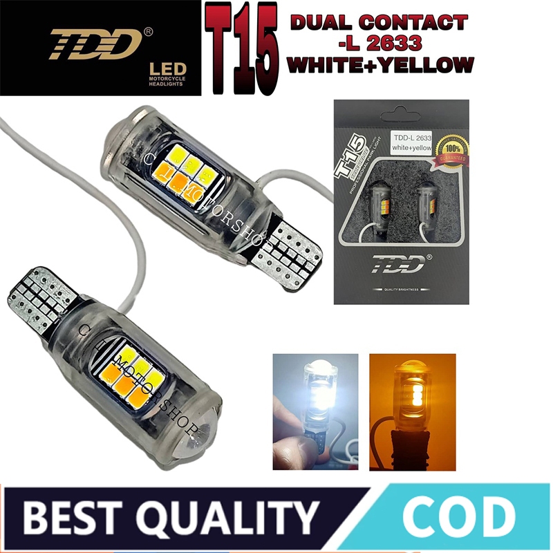 TDD T15 -L2633 WHITE+YELLOW DUAL CONTACT | Shopee Philippines
