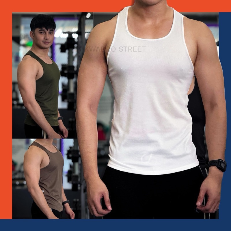 RIBBED SANDO [ GYM SANDO | INNER | TANK TOP | SANDO FOR MEN ] | Shopee ...