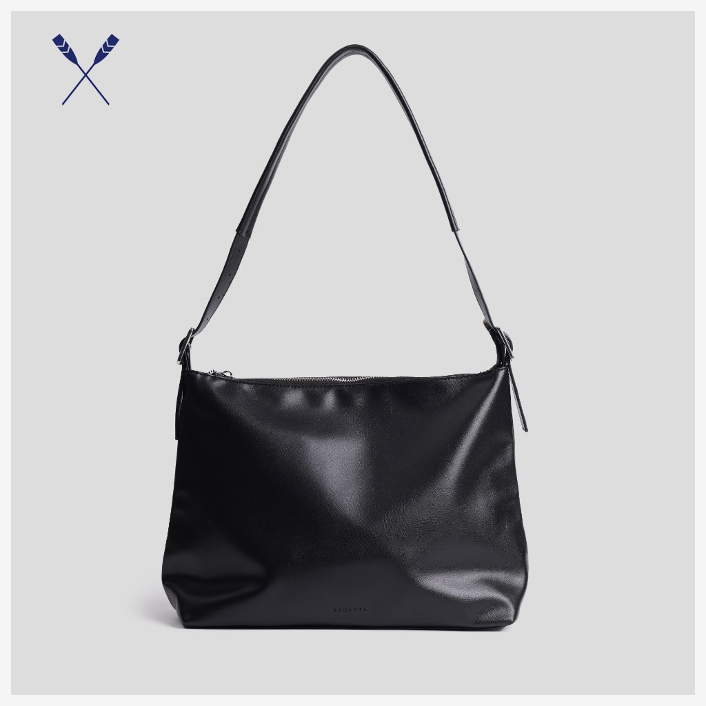 Regatta Hobo Bag For Women (Black/Wine) | Shopee Philippines
