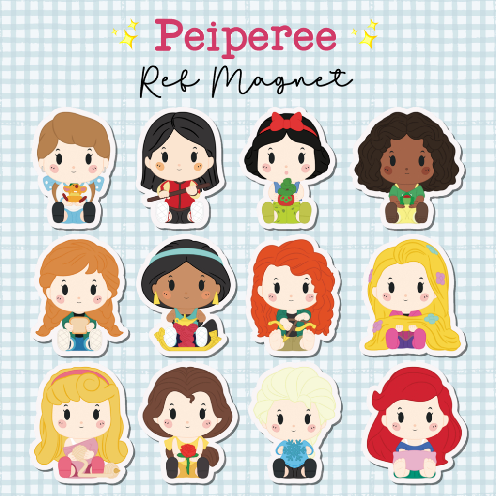 Cozy Princess Ref Magnet, Decorative Magnet, Fridge Magnet, Disney ...