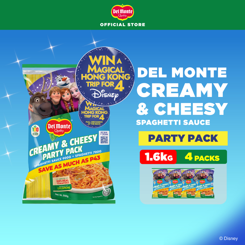 Del Monte Creamy & Cheesy Spaghetti Sauce Party Pack Chance to Win ...