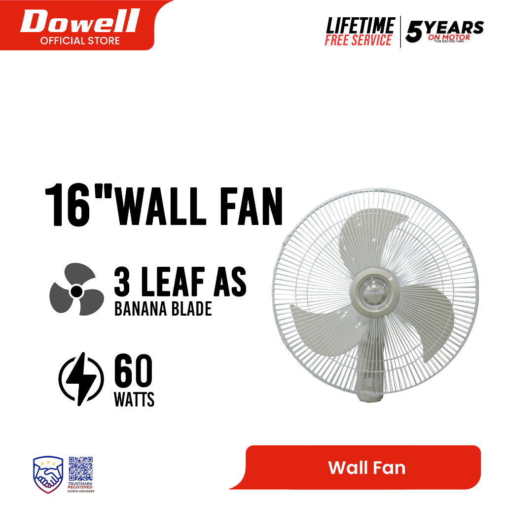Dowell Wall Fan Elite DWF3-ELITE | Shopee Philippines