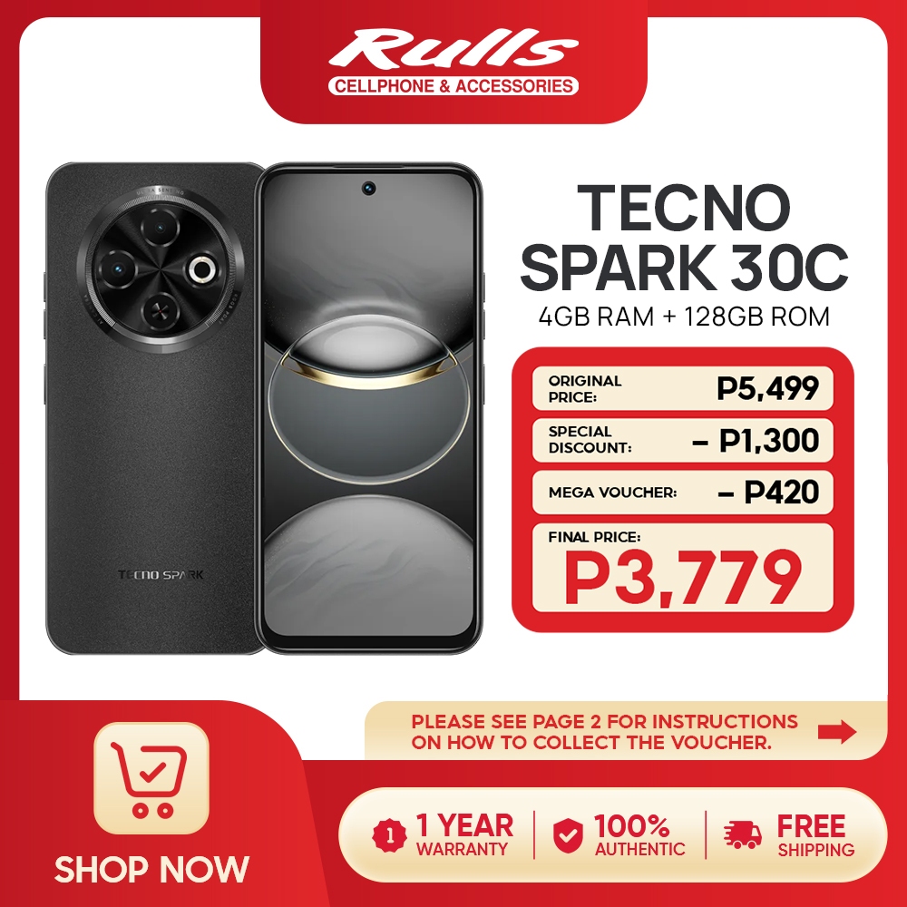 [NEW] TECNO Spark 30C Smartphone | 4GB+128GB | Helio G81 Processor ...