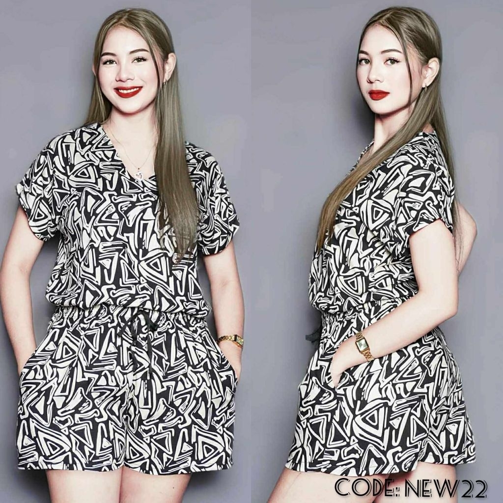 Premium Challis Terno Sets!High Quality Comfy Casual V-neck Coords Set ...