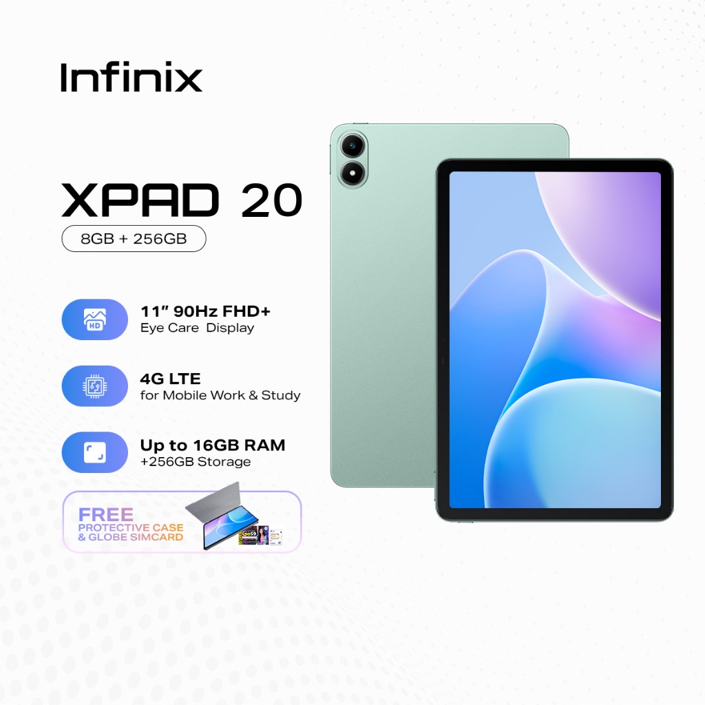 Infinix XPAD 20 4G LTE+ WiFi, 8+256, Helio G88, 11" 90Hz FHD+, 7000 ...
