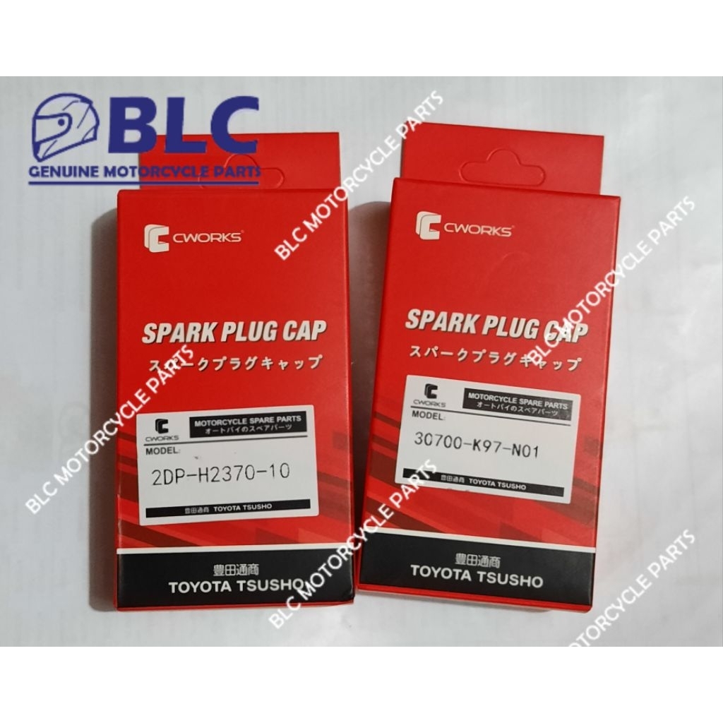 Sparkplug Cap with Resistor V/L-Type CWORKS TOYOTA TSUSHO 2DP-H2370-10/ ...