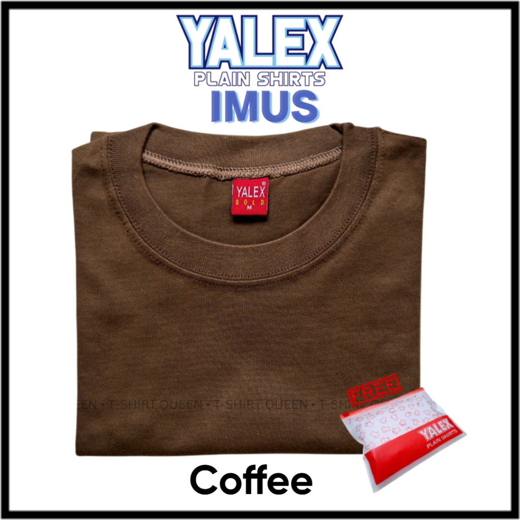 COFFEE - YALEX RED LABEL PLAIN T SHIRT ROUNDNECK FOR MEN AND WOMEN FREE ...