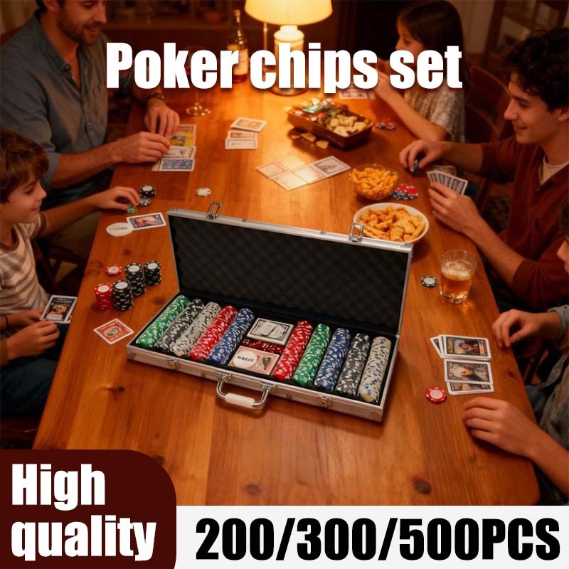 Poker chips 11.5 Gram Texas Hold 'em PokerSet with Aluminum Case 200 ...