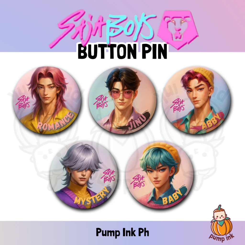 [Pump Ink PH] KPOP DEMON HUNTERS SAJA BOYS Button Pin Badge Pin | KPOP ...