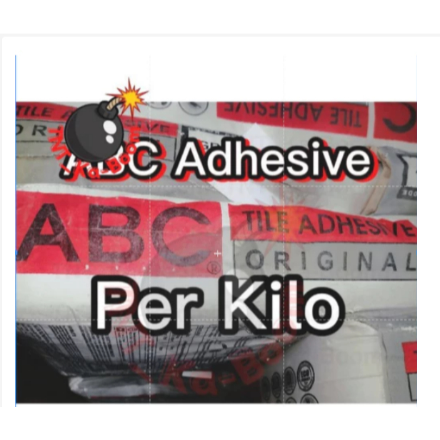 ABC tile adhesive original sold per KILO!!! TINGI per KILO | Shopee ...