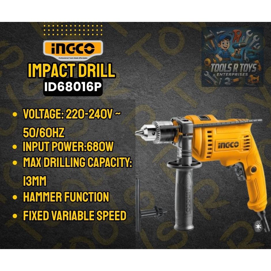 INGCO IMPACT DRILL | ID68016P | TOOLS R TOYS | ING-SUPERPRODUCT ...