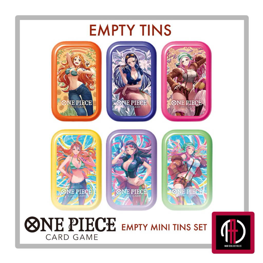 One Piece TCG - Complete Set of Vol 2 Mini Tins (NO BOOSTER PACKS) Nami ...