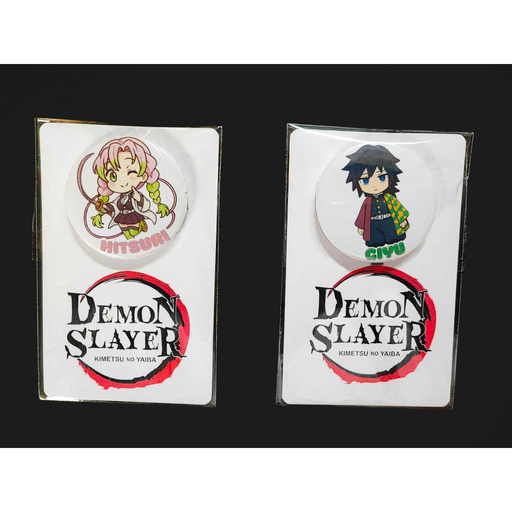 Hashira of Demon Slayers Protagonists Button Pin with Backing and ...
