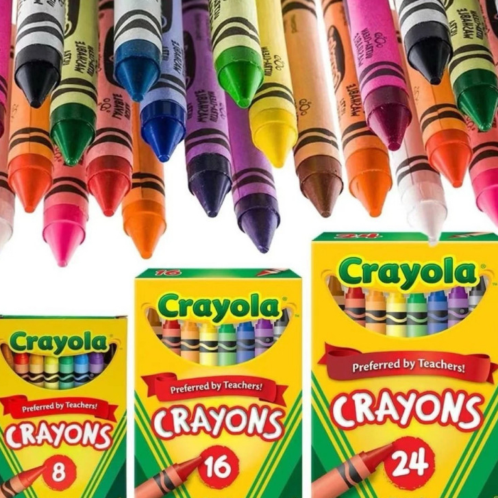 Crayola Crayons Set 8 16 24 Colors Non Toxic Wax Crayons For Kids ...