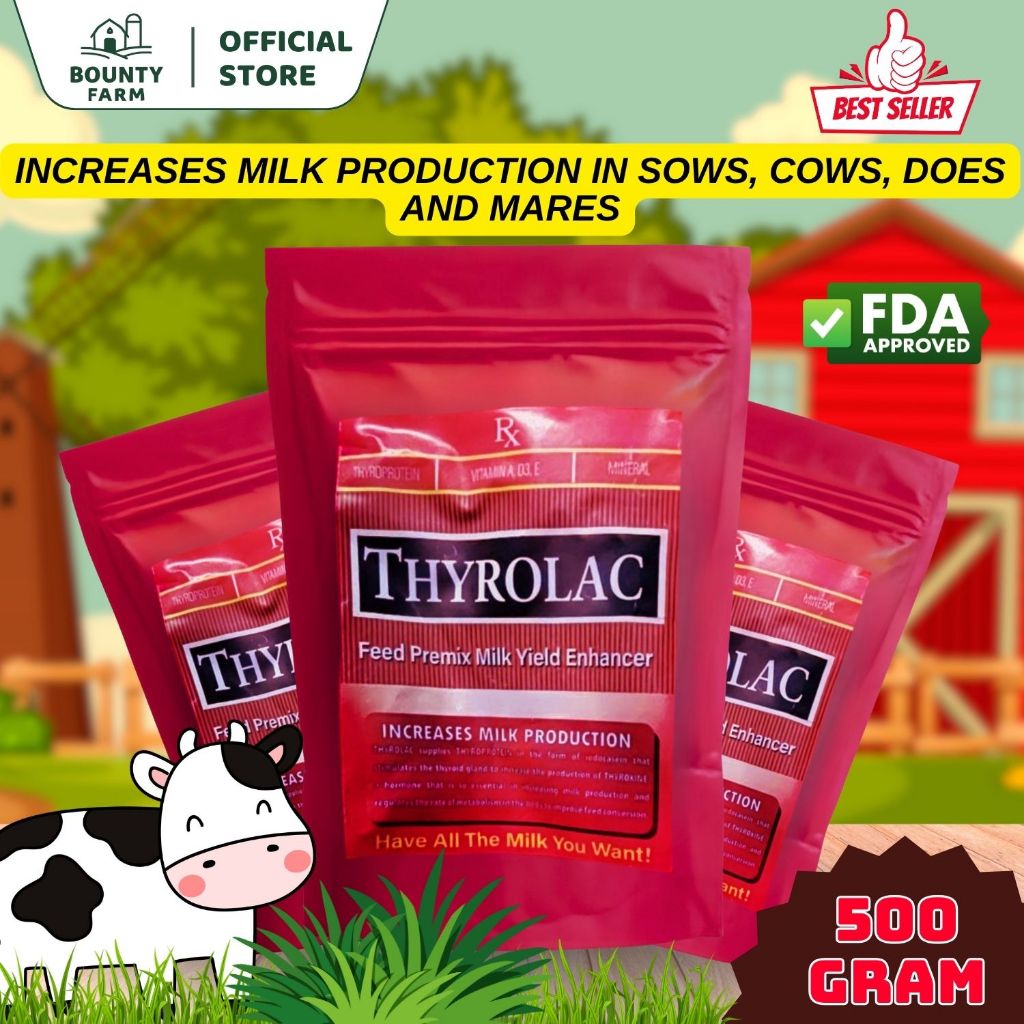 Thyrolac Feed Premix Milk 500g metabolism Enhancer for pigs,cattle and ...