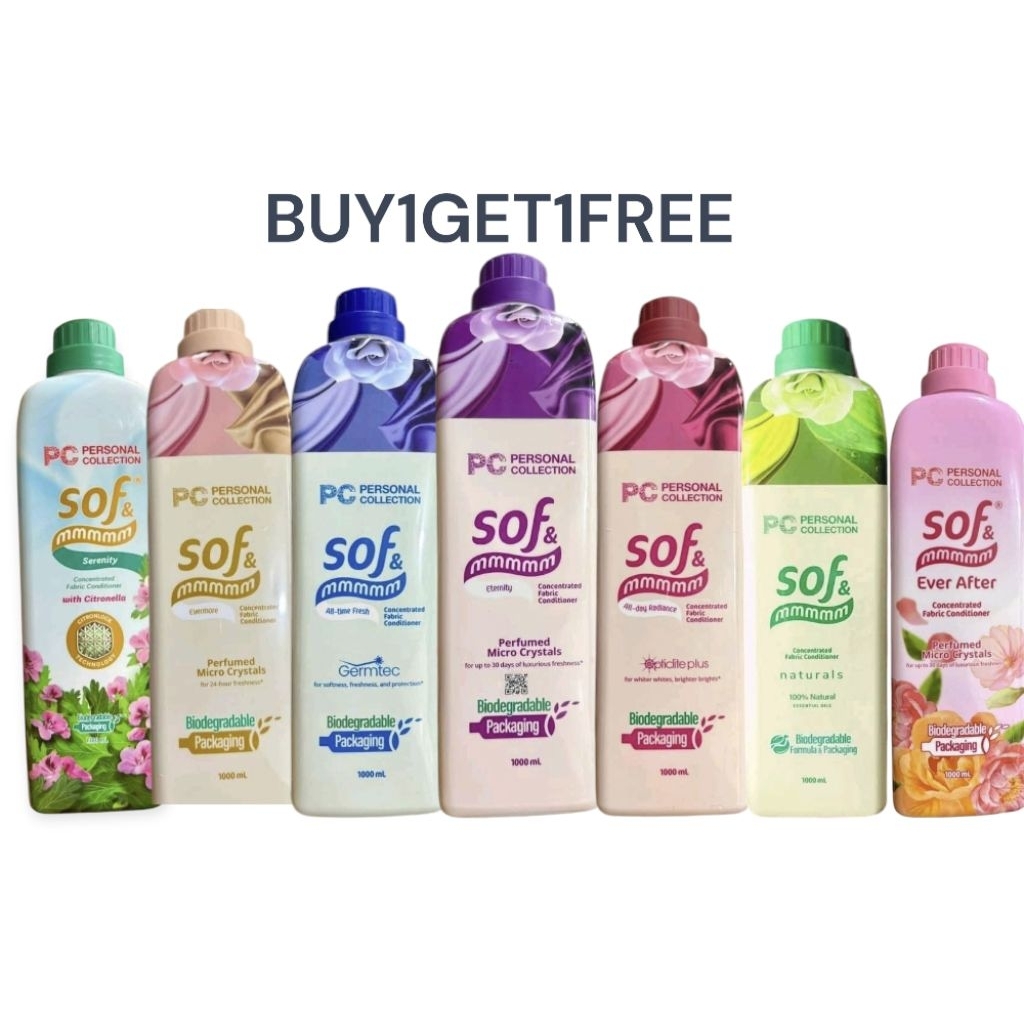 PERSONAL COLLECTION SOF & Mmmm 1000ML Fabric Conditioner | Shopee ...