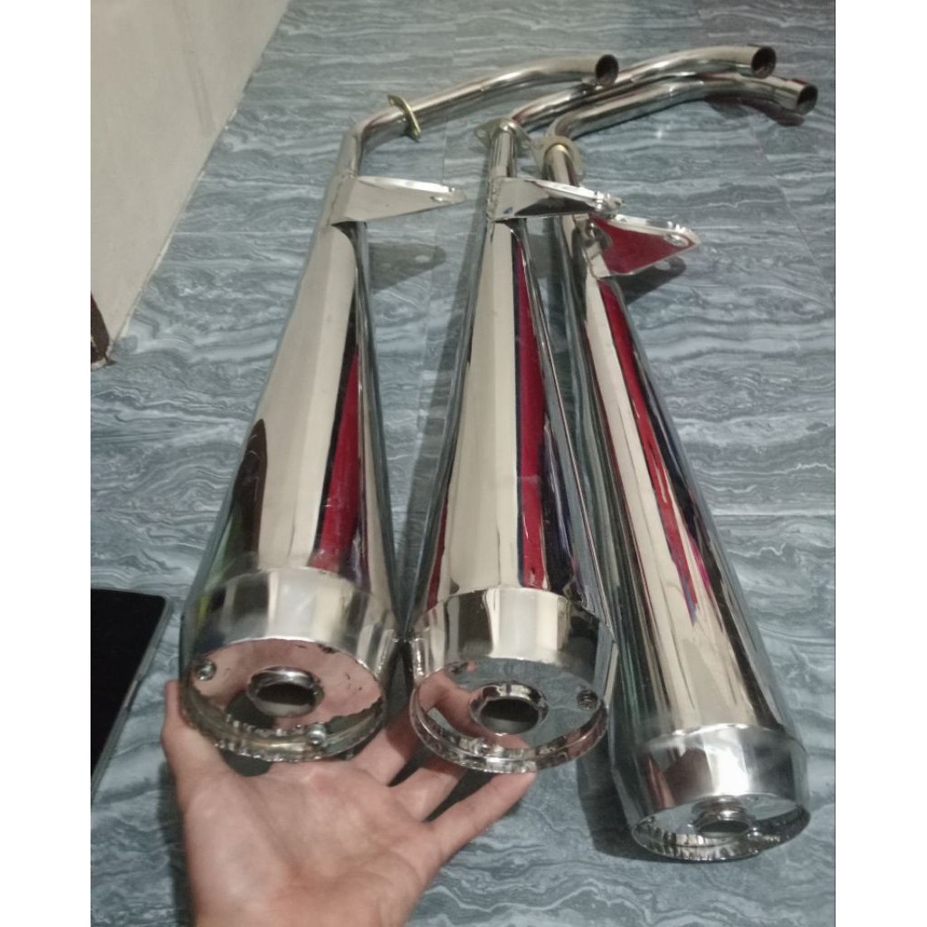 motor star 125 150 version 2 chicken pipe stainless | Shopee Philippines