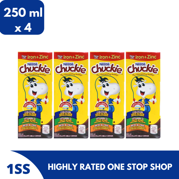 SALE Chuckie Chocolate Drink 250ml – Bundle of 4 Packs | Shopee Philippines
