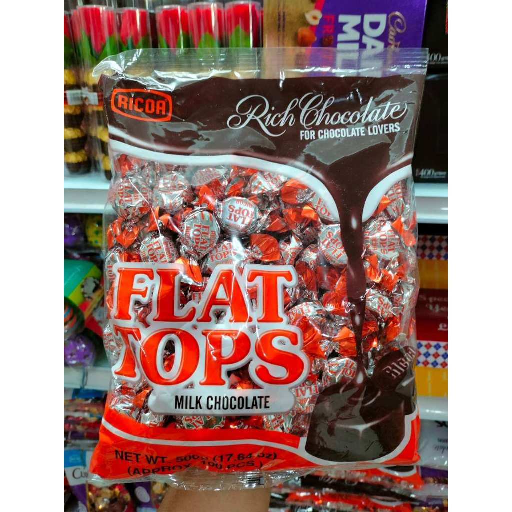 SALE Flat Tops / Curly Tops Chocolate 500g (100pcs) – Classic Filipino ...