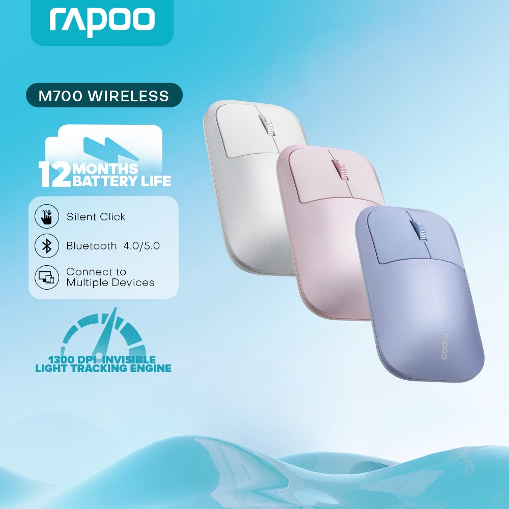 Rapoo M700 Silent Multi-Mode Wireless Mouse for Laptop 2.4G Wireless ...
