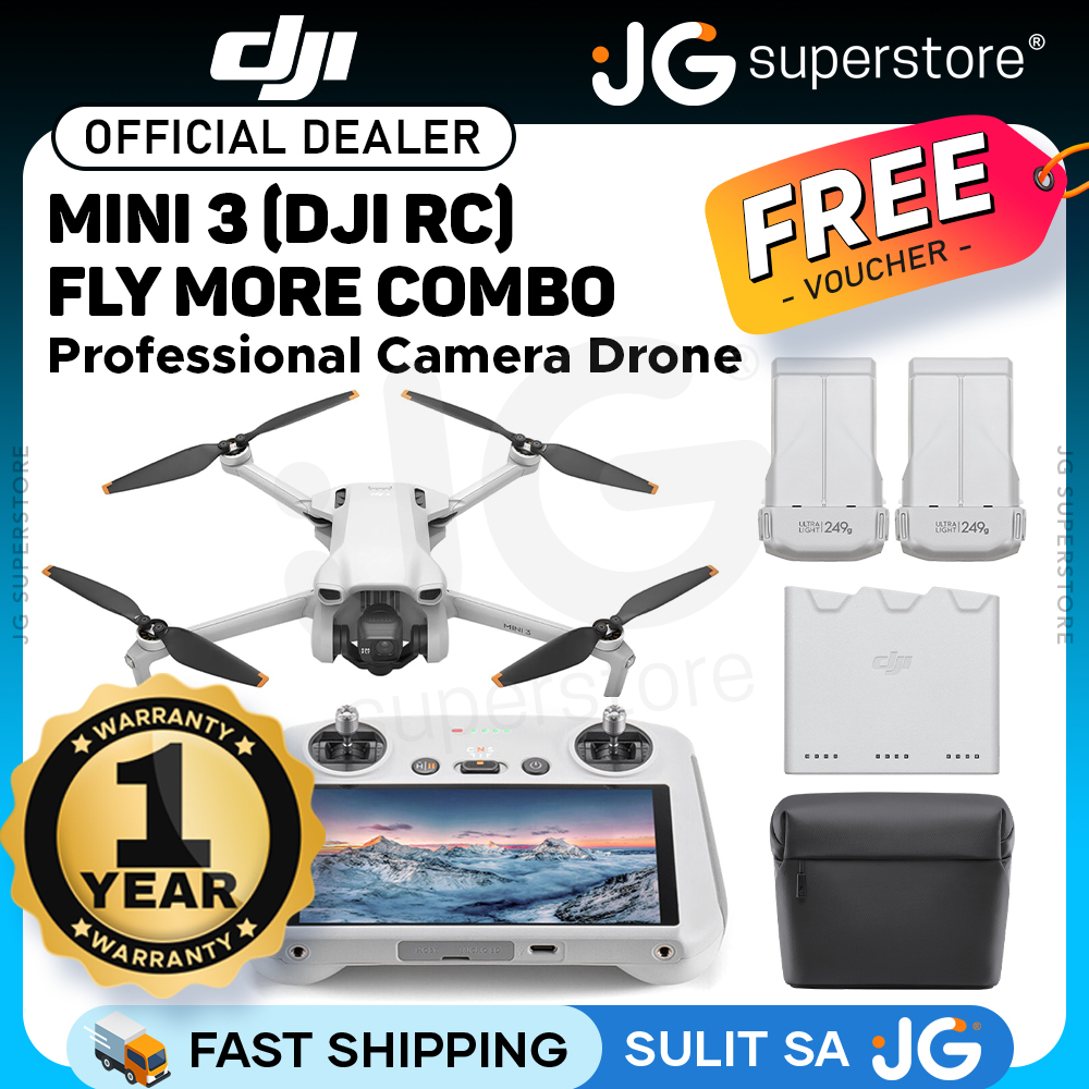 [JG SALE] DJI Mini 3 Fly More Combo 4K HDR Drone with DJI RC Remote ...