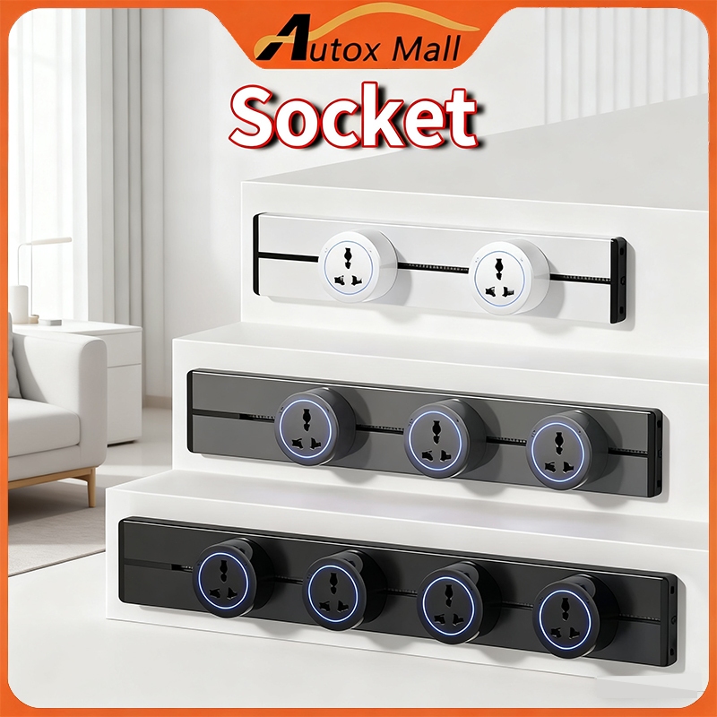 Autox Movable Power Universal Socket 8000W Adapter Socket Outlet USB ...