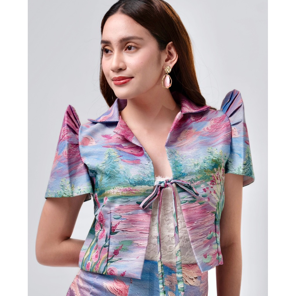 Modern Filipiniana (AURORA) - TCPF: BASICS Celeste Collection | Shopee Philippines