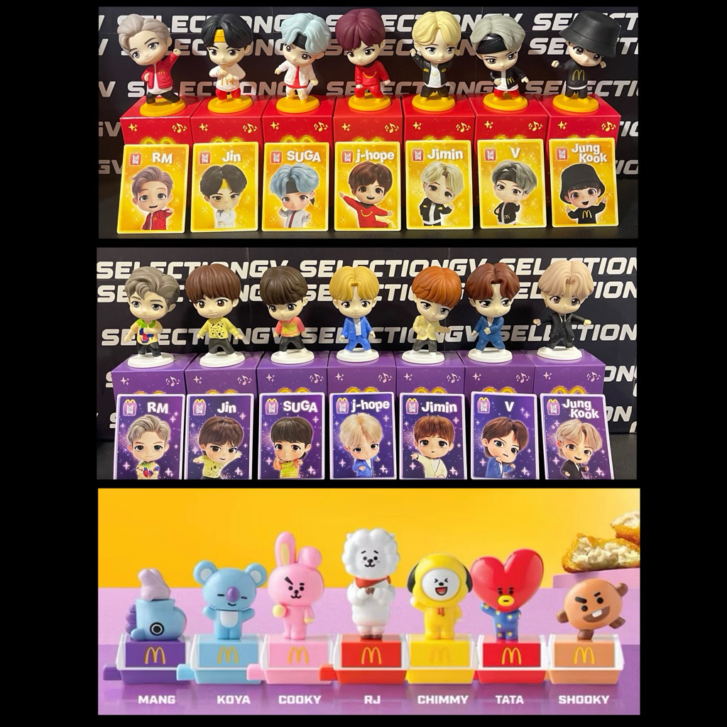 Mcdonalds Happy Meal Bts Collection Tiny Tan Bt21 Gv On Hand