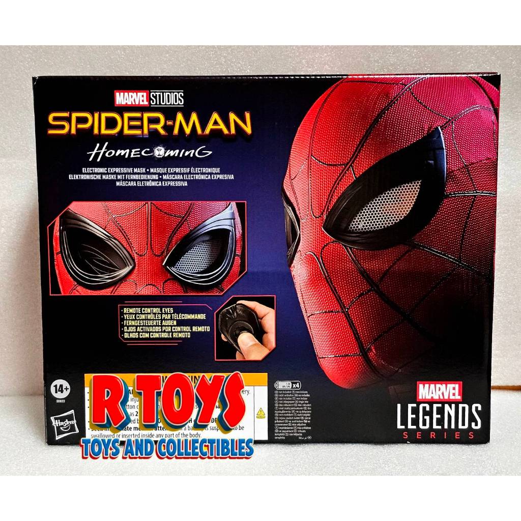 Marvel Legends ML Spider-Man Helmet Electronic Expressive Mask Spider ...