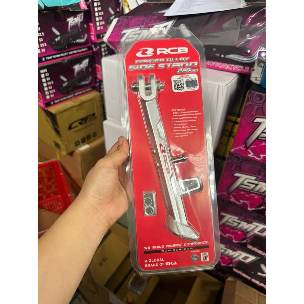 RCB FORGED ALLOY SIDE STAND 220MM UNIVERSAL | Shopee Philippines