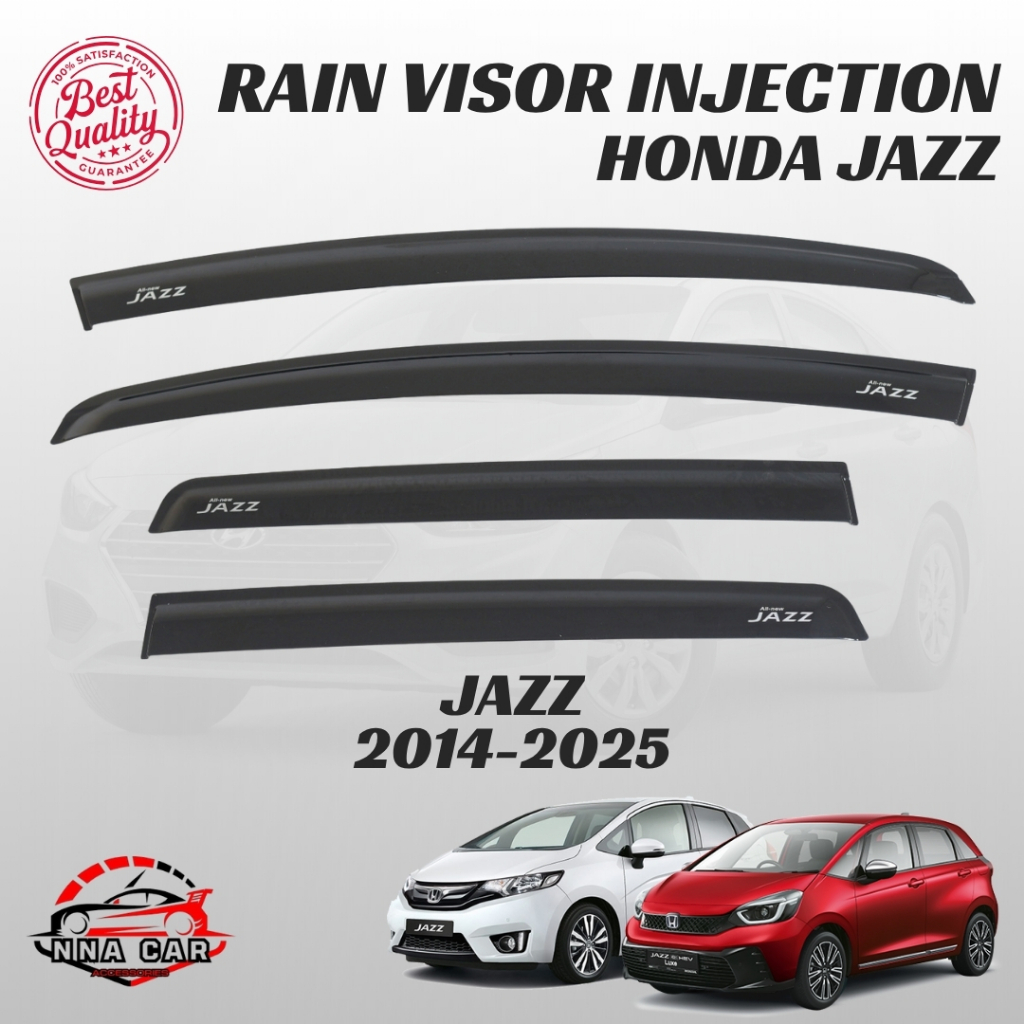 Honda Jazz 2014-2025 INJECTION TYPE Rain Visor / Window Rain Guard ...