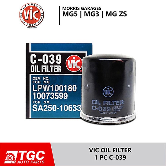 VIC Oil Filter C-039 Morris Garages MG / MG5 / MG3 / MG ZS 100 73 599 ...