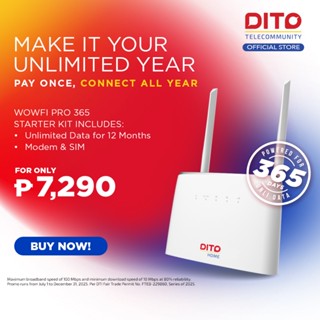 DITO HOME WoWFi Pro w/ 365 Days UNLI Data | Shopee Philippines