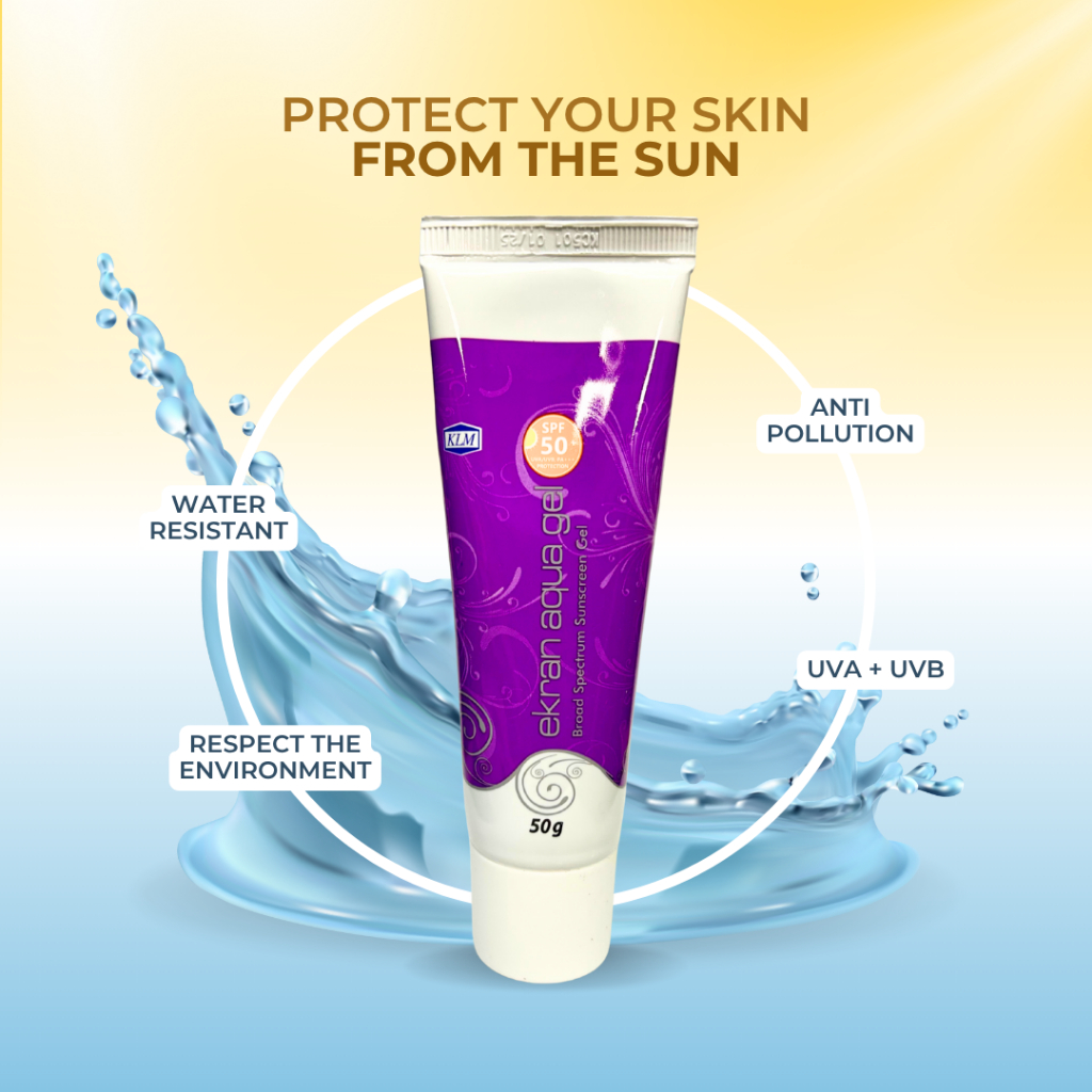 Ekran Aqua Gel Sunscreen SPF 50+ PA+++ | Water-Based Sun Protection for ...