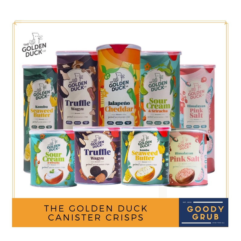Golden Duck Flavored Potato Crisps – Premium Canister Chips from ...