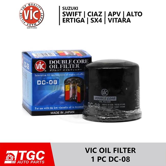 VIC Oil Filter DC-08 for Suzuki Swift Ciaz APV Alto Ertiga SX4 Vitara ...