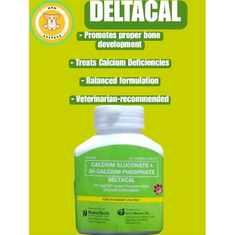 Deltalac Chewable Tablet: Calcium Gluconate + Di-Calcium Phosphate ...