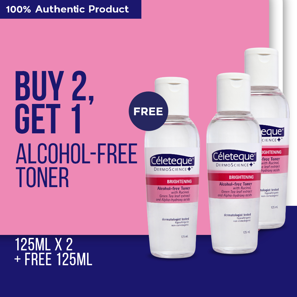 Buy 2 Celeteque Brightening Alcohol-Free Toner 125ml, GET 1 FREE ...