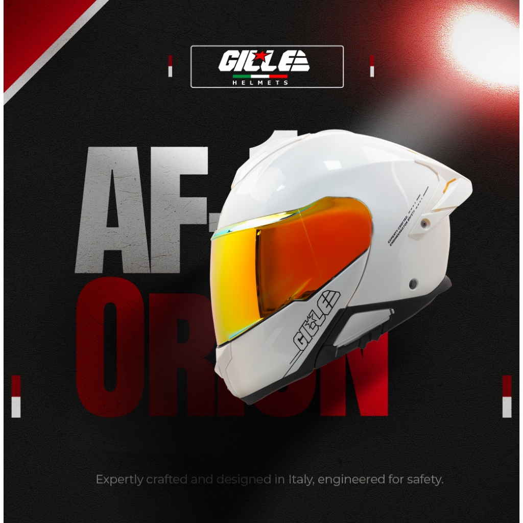 GILLE AF10 Orion #1 Modular Helmet Revo Lens Dual Visor Motorcycle ...