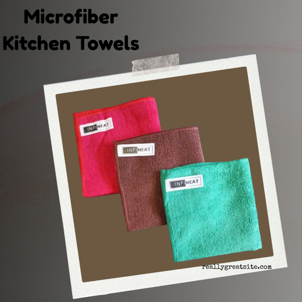 InfiNeat 30cmx30cm Premium Quality Microfiber Cloth Towel - 5pcs per ...