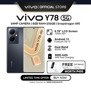 𝐕𝐈𝐕𝐎 Y78 5G Smart phone | 6.78'' AMOLED 120Hz Display | 8GB RAM + 256GB ...