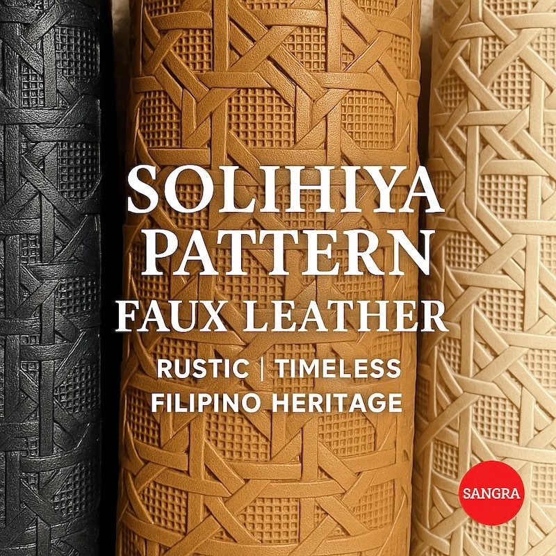 Solihiya Embossed Royal Rattan Faux Leather | 1.1mm Thick | DIY Crafts ...