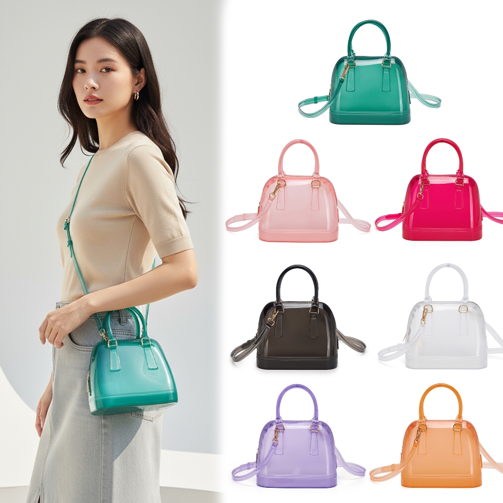 Mumu 5087 Alma Shell Shape Transparent Jelly Macaroons Color Double ...