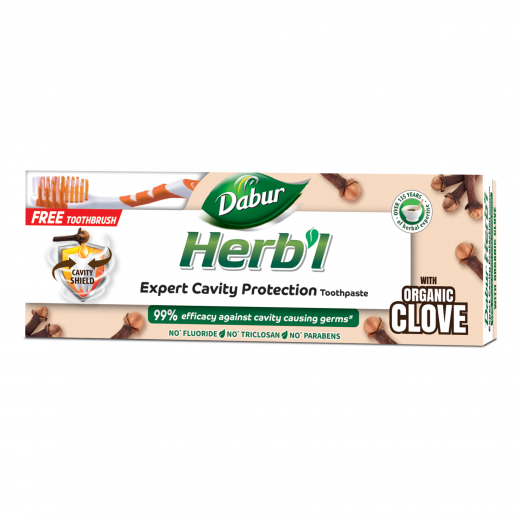 Dabur Clove Herb'l Toothpaste - Herbal Cavity Protection From India ...