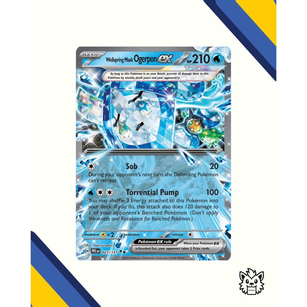 Pokemon TCG : Wellspring Mask Ogerpon EX - PRE 027/131 | Shopee Philippines