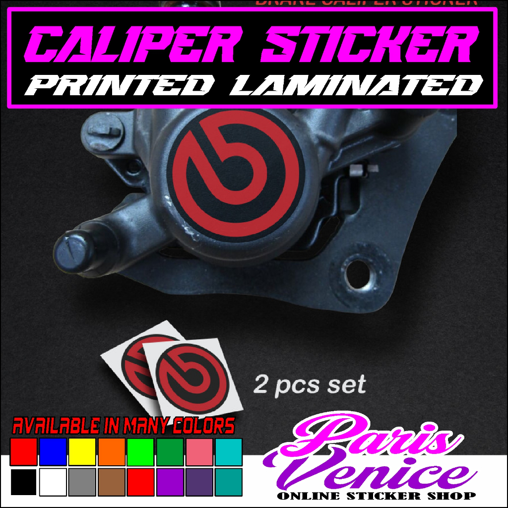 caliper sticker 1 pair printed laminated | Shopee Philippines