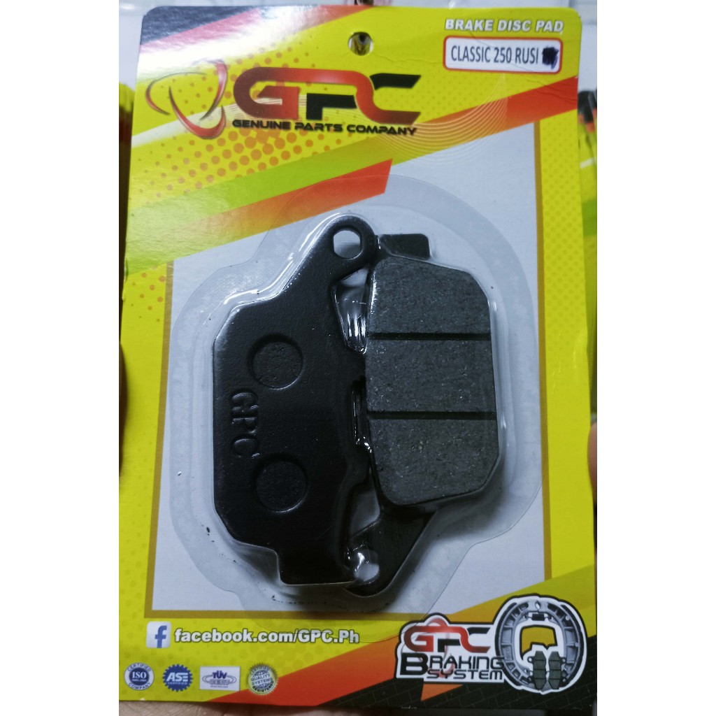 RUSI Classic 250 / Titan 250 rear Brakepad Brake Disc Pad | Titan ...